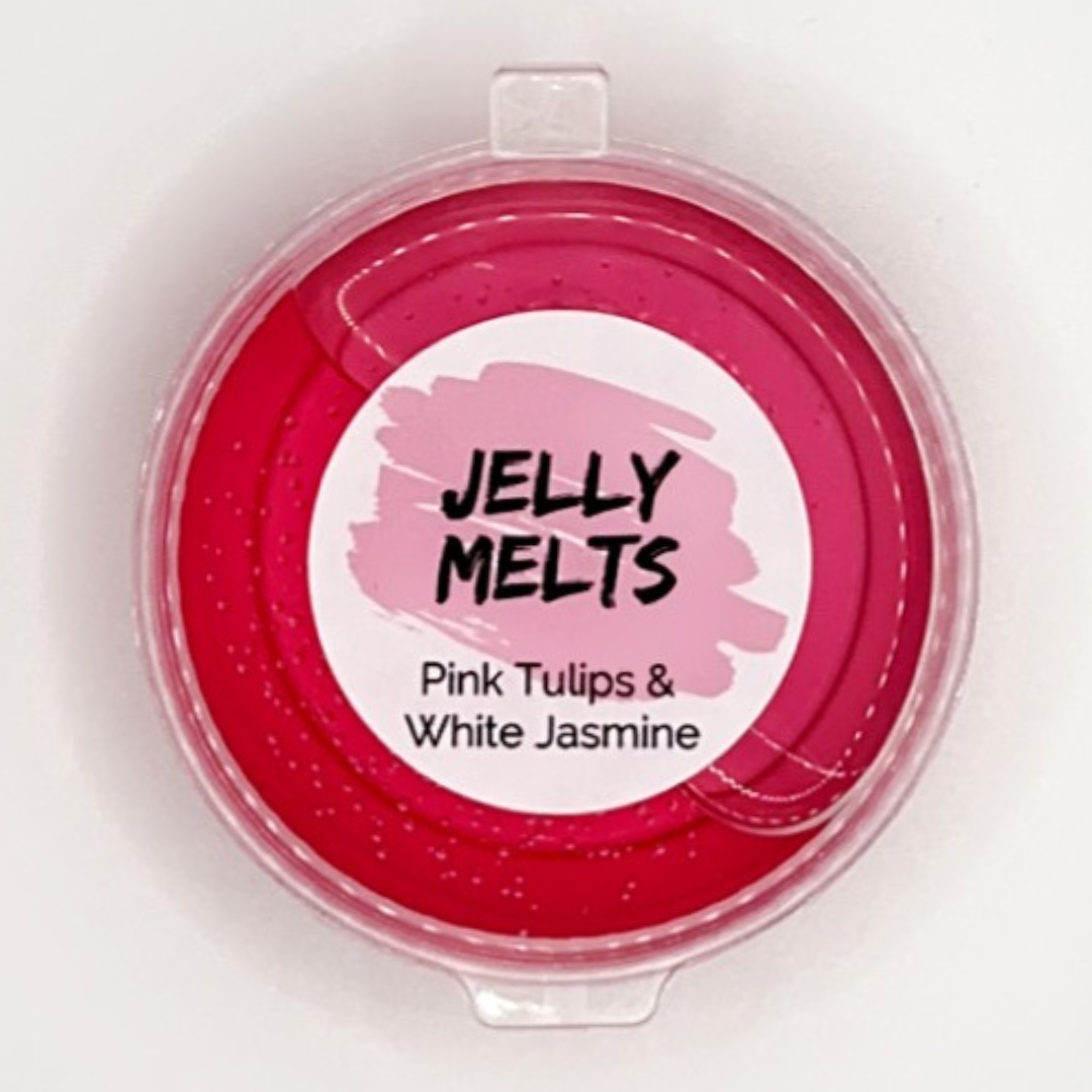 Pink Tulips & White Jasmine | Jelly Melts, Gel Wax Melt, Jelly Wax Melt ...